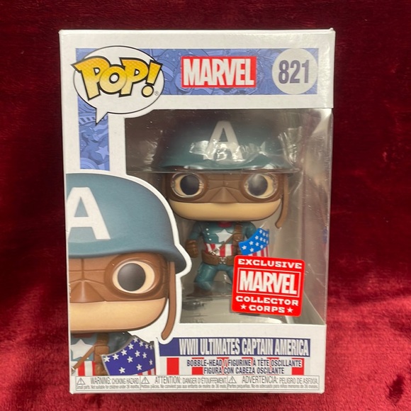 Funko | Accents | Wwii Ultimates Captain America 82 Funko Pop Exclusive ...